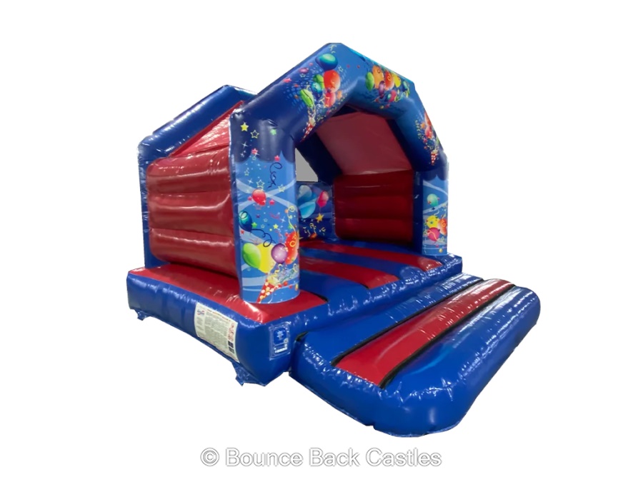 Bounce Back Castles | Red and Blue Party Bouncy Castle
