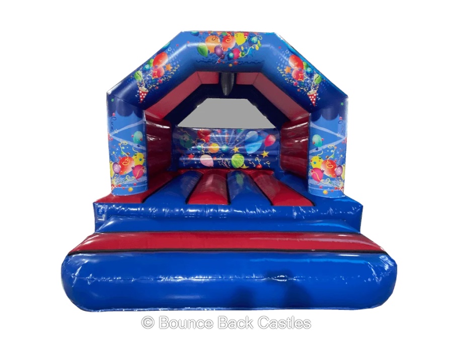 Bounce Back Castles | Red and Blue Party Bouncy Castle